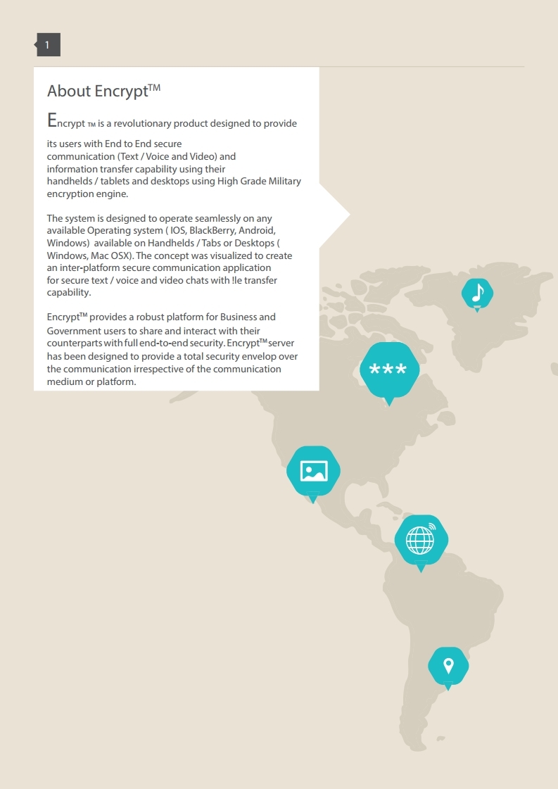 Text + Voice and Video Encrypt !! High Grade Military encryption engine ...